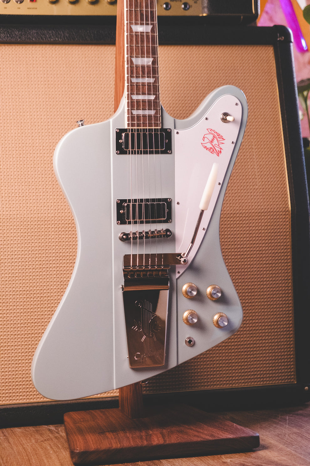 Epiphone 'Inspired By Gibson Custom' 1963 Firebird V Frost Blue – Music ...