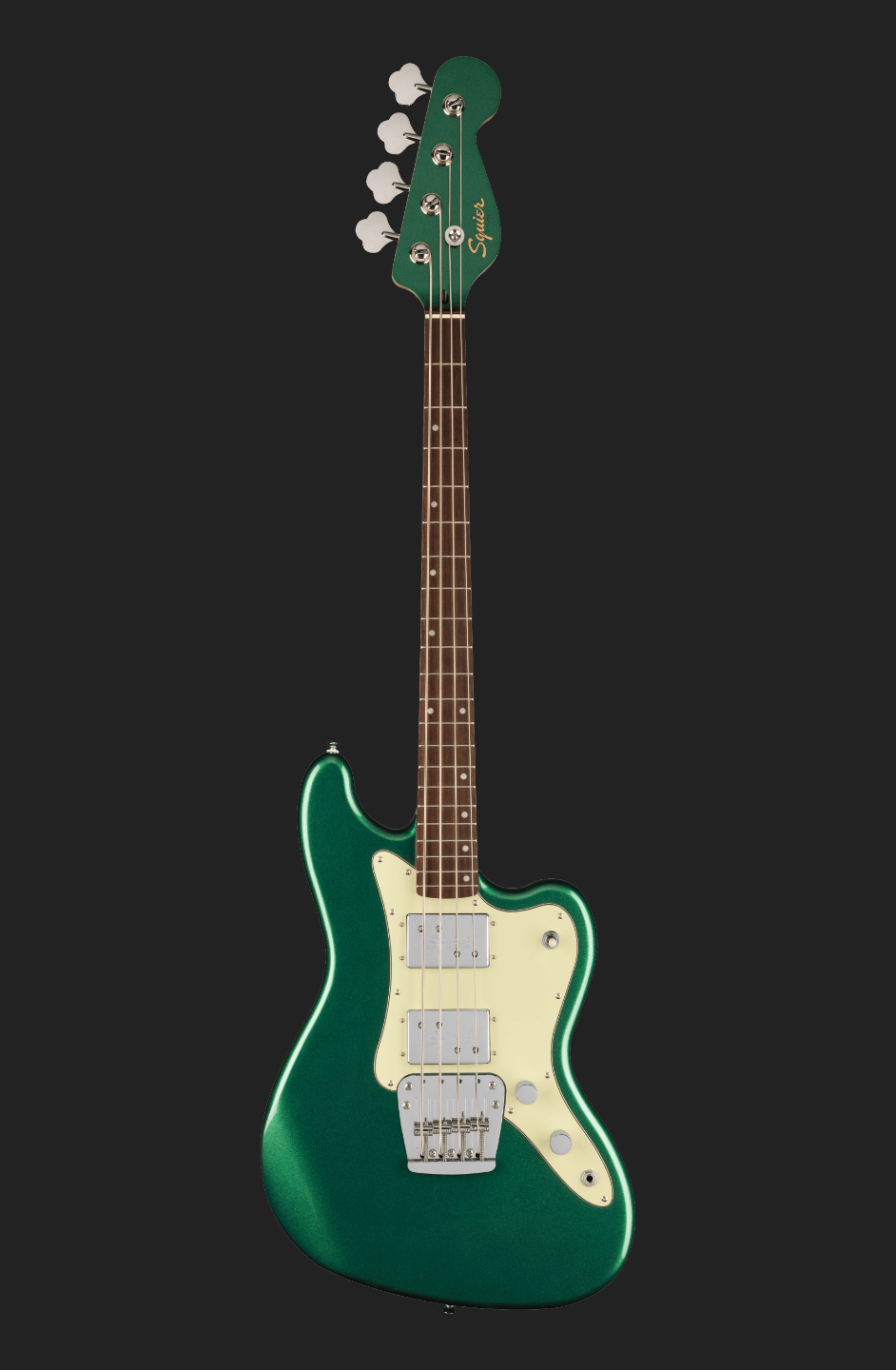 Squier Paranormal Rascal Bass HH, Sherwood Green – Music Bros. Ltd